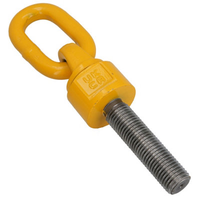 M24 x 120mm Swivel Rotating Lifting Point Eye Bolt With Ring 3.15 Ton ...