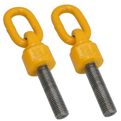 M24 X 120MM SWIVEL ROTATING LIFTING POINT EYE BOLT WITH RING 3.15 TON ...