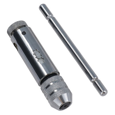 M3-M8 Ratchet Tap Wrench Holder Grip T Bar Handle Reversible