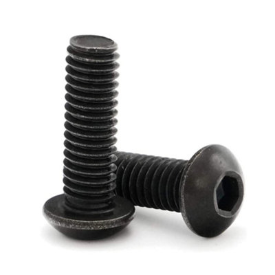 M3 Flat Head Screws M3 X Black A2 Stainless Steel Socket Button Head ...