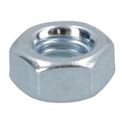 M4 x 0.7mm Hex Full Nut Fastener Hexagonal Metric Nuts Grade 8 Zinc ...