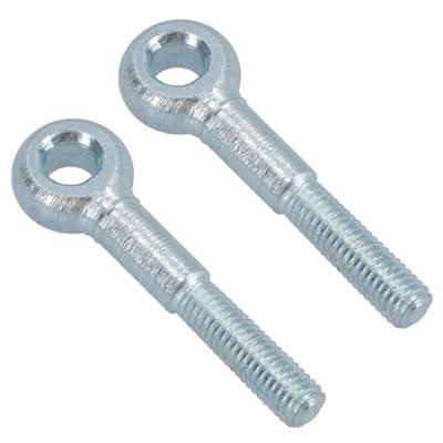 M5 35MM EYE BOLT 2 PACK ZINC PLATED THREADED RINGS DIN444 CATENARY WIRE