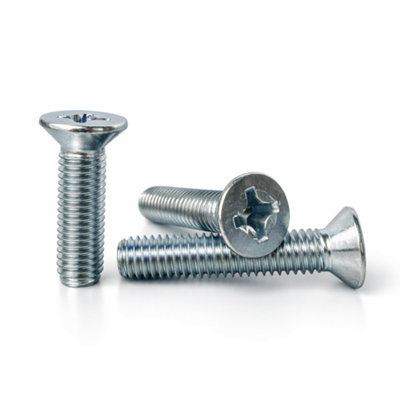 M5 (5mm x 40mm) - Pack of 100 - DIN 965 - Phillips Countersunk Machine ...