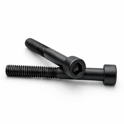 M5 (5mm x 45mm) - Pack of 100 - ISO 4762 - Black Zinc Flake 8.8 Allen ...