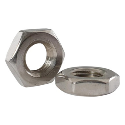 Buy M5 Thin Hex Lock Nut Stainless Steel A2 304 DIN 439 Pack of 20 ...