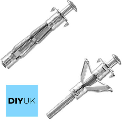 M5 x 37mm Hollow Wall Anchor ( Pack of: 10 ) Plasterboard Fixings ...