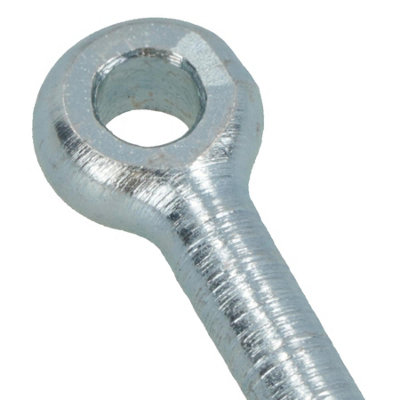 M6 50mm Eye Bolt Single Bolt Zinc Plated Threaded Rings DIN444 Catenary ...