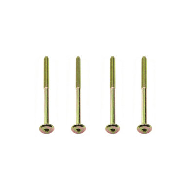 M6 6mm 100mm Long Furniture Connecting Bolts Hex Allen Key Flathead for ...