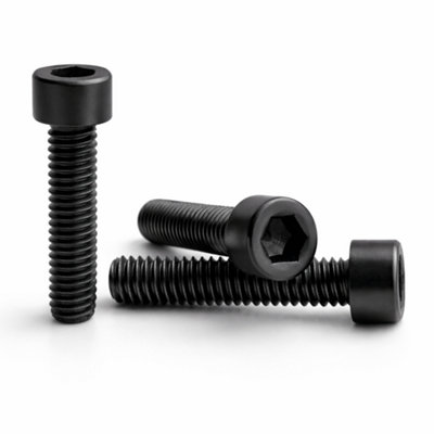 M6 (6mm x 20mm) - Pack of 100 - ISO 4762 - Black Zinc Flake 8.8 Allen ...