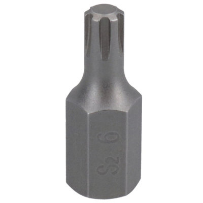 M6 Male Short (30mm) Ribe Bit 5 Pack With 10mm Hex End S2 Steel Bergen ...