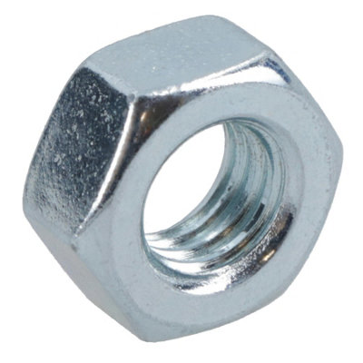 M6 x 1.0mm Hex Full Nut Fastener Hexagonal Metric Nuts Grade 8 Zinc ...