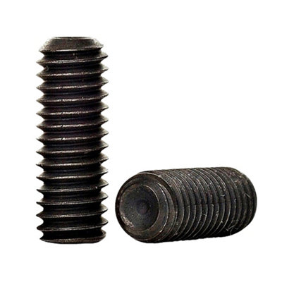 M6 x 25mm Allen Grub Screw Cup Point Screws Black High Tensile Grade 14 ...