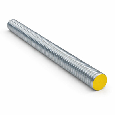 M7 x 1 Metre (100cm) - Pack of 20 - DIN 976 - Metric Threaded Rod 8.8 ...