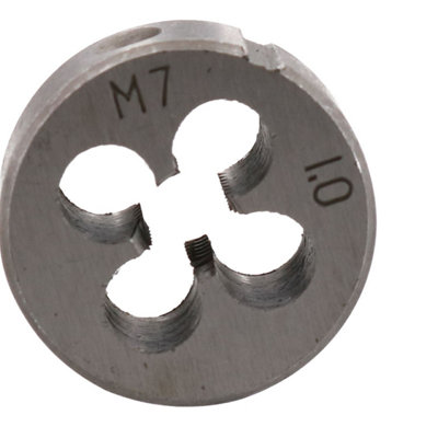 M7 x 1mm Metric Die Nut, Tungsten Steel, Thread Cutter 1" (25mm)