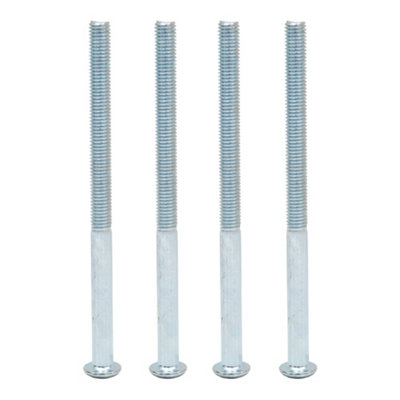 M8 8mm 130mm Long Furniture Connecting Bolts Hex Allen Key Flathead For ...