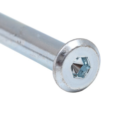 M8 8mm 40mm Long Furniture Connecting Bolts Hex Allen Key Flathead For ...