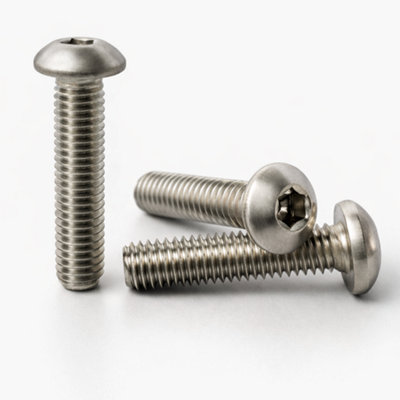 M8 (8mm x 16mm) - Pack of 100 - ISO 7380-1 Button Head Screws Allen ...