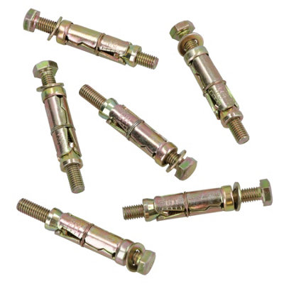 M8 8mm x 75mm Expansion Rawl Bolt for Masonry Sleeve Anchors Fastener 12pk