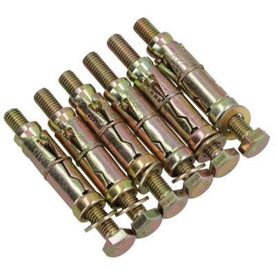 M8 8mm x 75mm Expansion Rawl Bolt for Masonry Sleeve Anchors Fastener 6pk