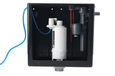 Macdee Pneu Compact Pneumatic Concealed WC Toilet Cistern Single CPL41CP-AG