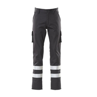 MacMichael Workwear Service Trousers with Reflective Tape (Black) (48.5 ...