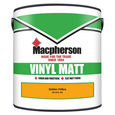 Macpherson Trade Walls & Ceilings Vinyl Matt Emulsion Paint Golden ...