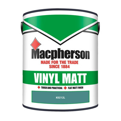 Macpherson Trade Walls & Ceilings Vinyl Matt Emulsion Paint (K0212L) 5L