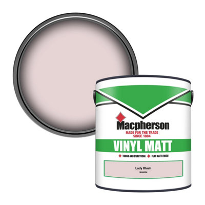 Macpherson Trade Walls & Ceilings Vinyl Matt Emulsion Paint Lady Blush ...