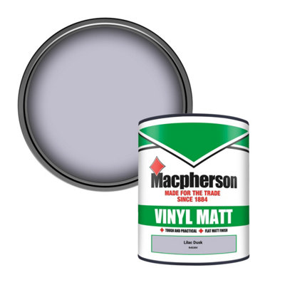 Macpherson Trade Walls & Ceilings Vinyl Matt Emulsion Paint Lilac Dusk ...