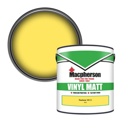 Macpherson Trade Walls & Ceilings Vinyl Matt Emulsion Paint Pantone 101 ...
