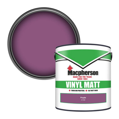 Macpherson Trade Walls & Ceilings Vinyl Matt Emulsion Paint Purple ...