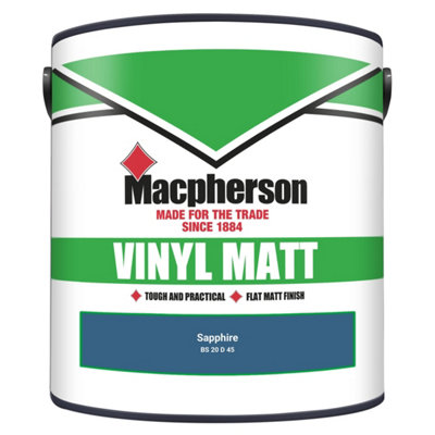 Macpherson Trade Walls & Ceilings Vinyl Matt Emulsion Paint Sapphire BS ...