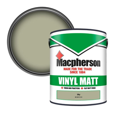 Macpherson Trade Walls & Ceilings Vinyl Matt Emulsion Paint Sky BS 381C ...