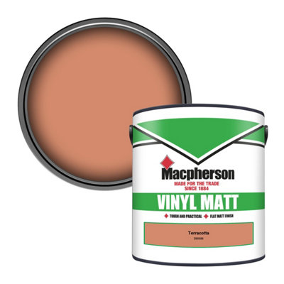 Macpherson Trade Walls & Ceilings Vinyl Matt Emulsion Paint Terracotta ...