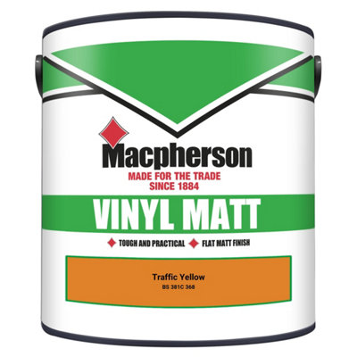 Macpherson Trade Walls & Ceilings Vinyl Matt Emulsion Paint Traffic ...