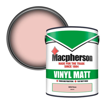 Macpherson Trade Walls & Ceilings Vinyl Matt Emulsion Paint Wild Rose ...