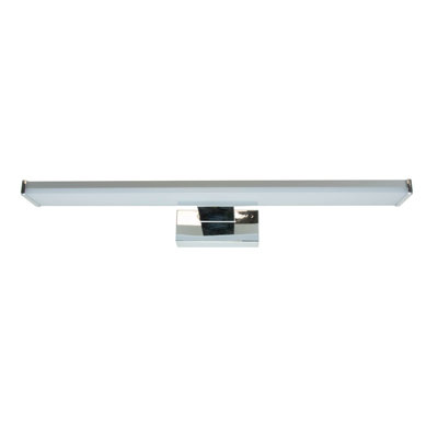 Macy Bathroom Mirror Cabinet IP44 Wall Light Polished Chrome Silver 8W ...