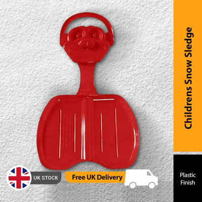 Mad Dash Childrens Meerkat Skid Sledge - Red | DIY at B&Q