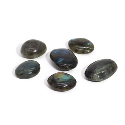 Madagascar Labradorite Palm Stone (approx 25 30gms 55 60mm)