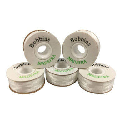 Madeira Pre-Wound Bobbins (Pack of 144) White (One Size)