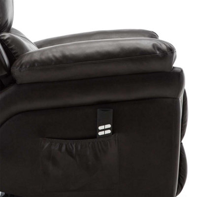 Madison Dual Motor Electric Riser Rise Recliner Bonded Leather Armchair ...