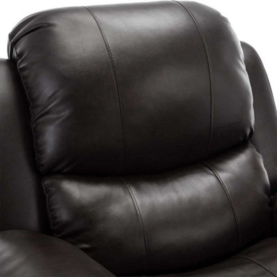 Madison Dual Motor Electric Riser Rise Recliner Bonded Leather Armchair ...