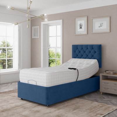 Madison Electric Adjustable Bed Set Fabric 4ft Pocket Sprung Mattress