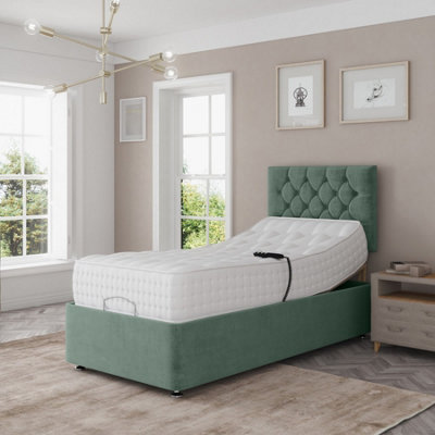 Madison Electric Adjustable Bed Set Fabric 4ft6 Pocket Sprung Mattress