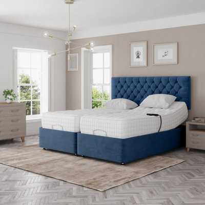 Madison Electric Adjustable Bed Set Fabric Pocket Sprung Mattress ...