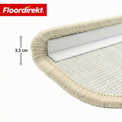 Madrid Self Adhesive Soft Shaggy Stair Tread Mat for Indoor Stairs ...