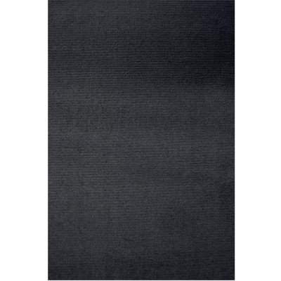Maestro Collection Solid Design Rug in Dark Grey | DIY at B&Q