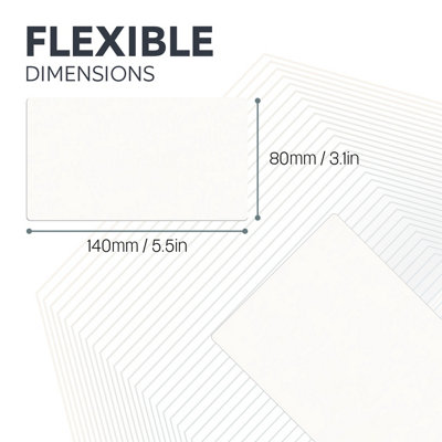 MagFlex Flexible Magnetic Sheet with Gloss White Dry-Wipe Surface for ...
