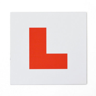 MagFlex Magnetic Red 'L' Plates for Cars and Motorbikes - Pack of 2 ...