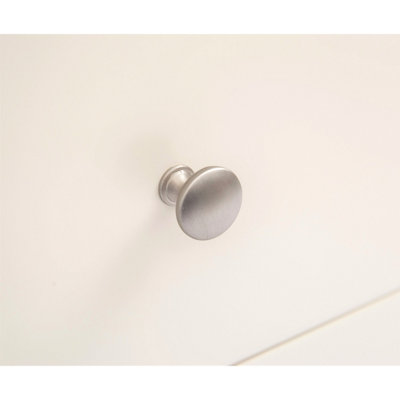 Maggiori 2 Drawer Bedside Table Chrome Knob